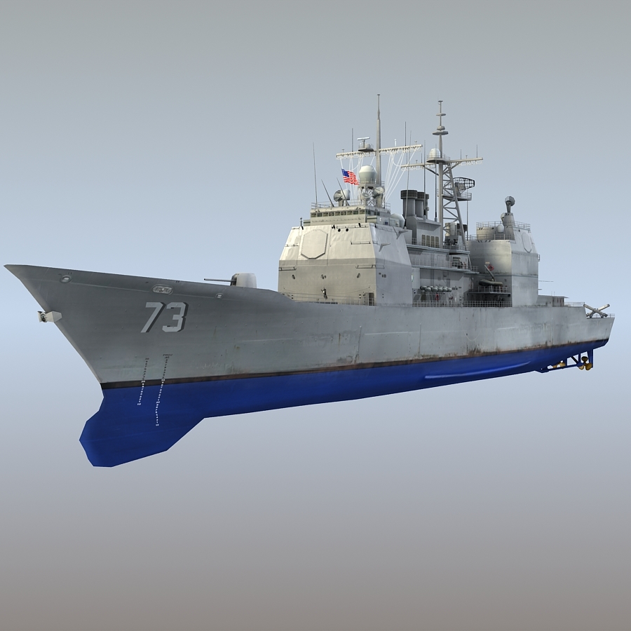 uss port royal cg-73 3d 3ds
