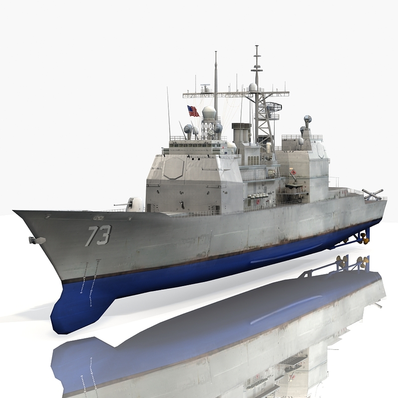 uss port royal cg-73 3d 3ds