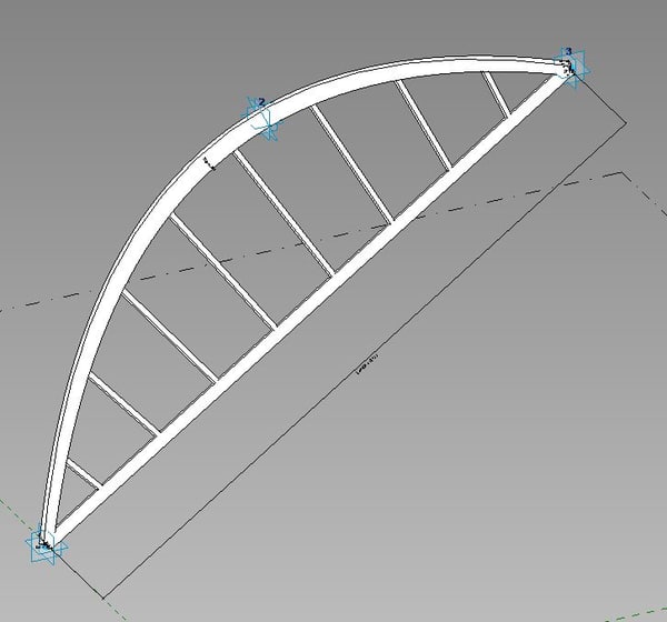 adaptive arch ribs 3d model