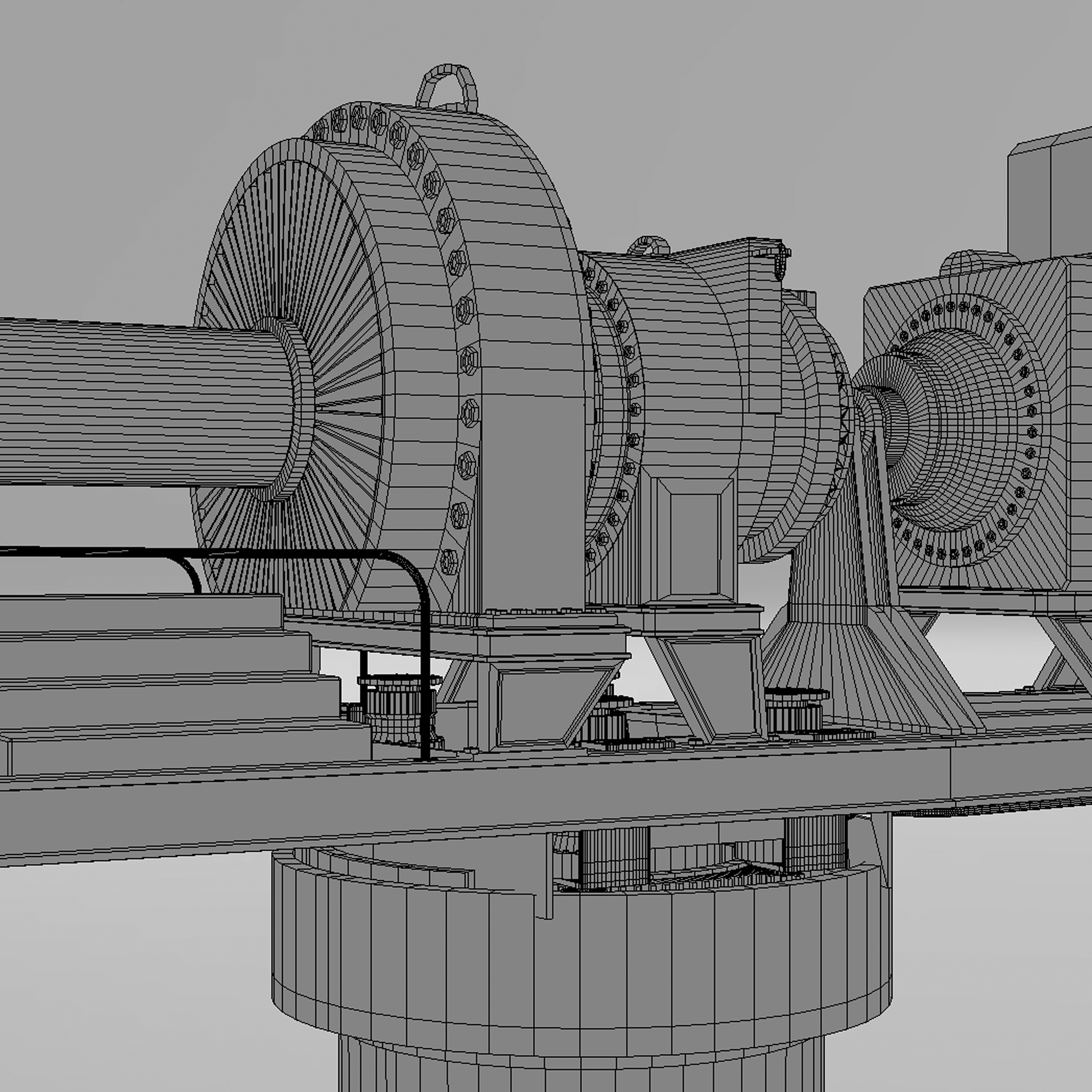 3d wind turbine model