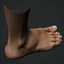3d model realistic male foot