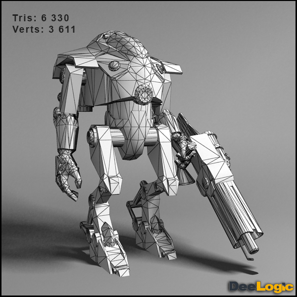 robot animations 3d max