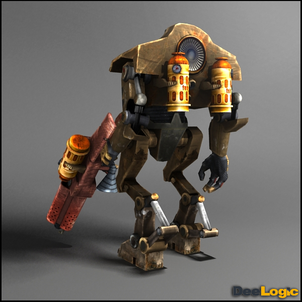 robot animations 3d max