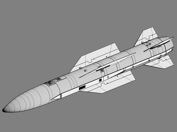 kh-58ushke missile 3d max