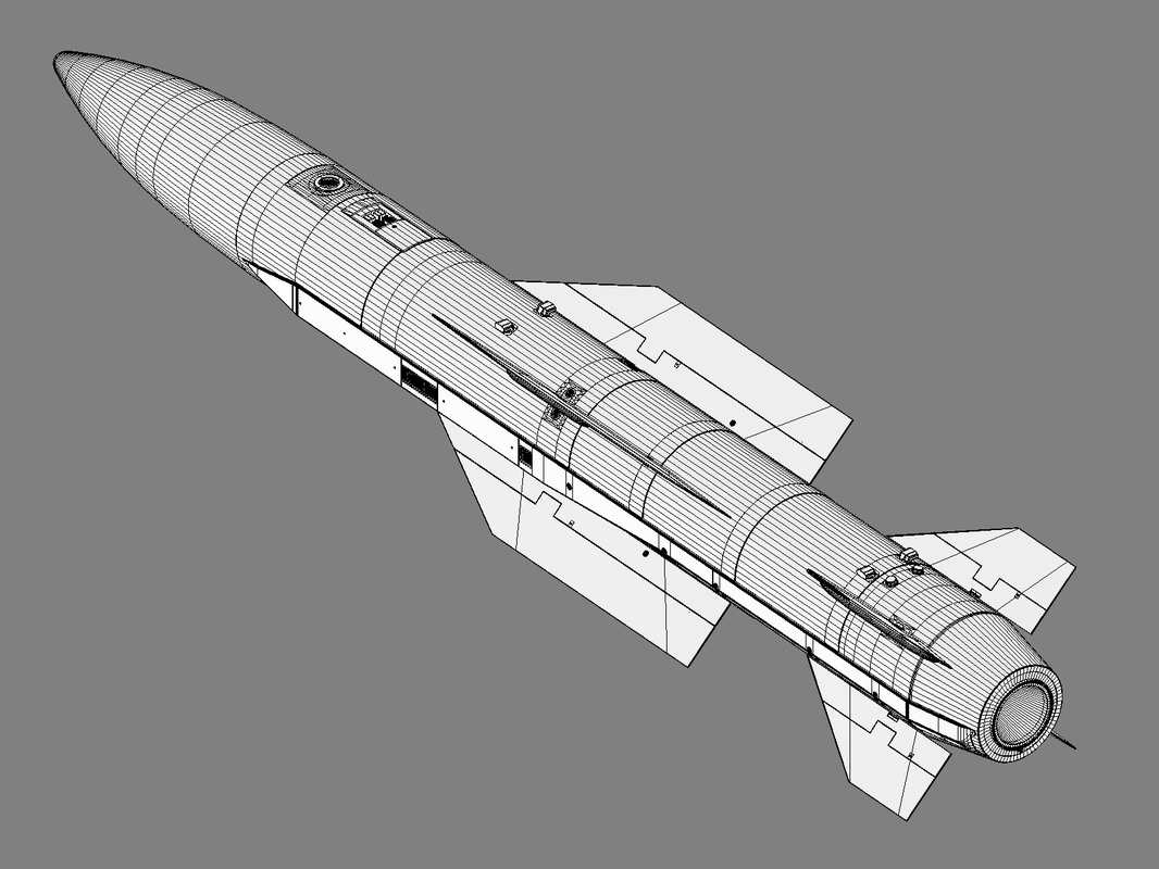 kh-58ushke missile 3d max