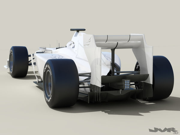generic f1 race car 3d max