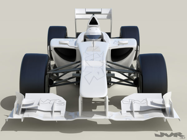 generic f1 race car 3d max