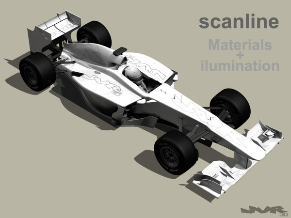 generic f1 race car 3d max