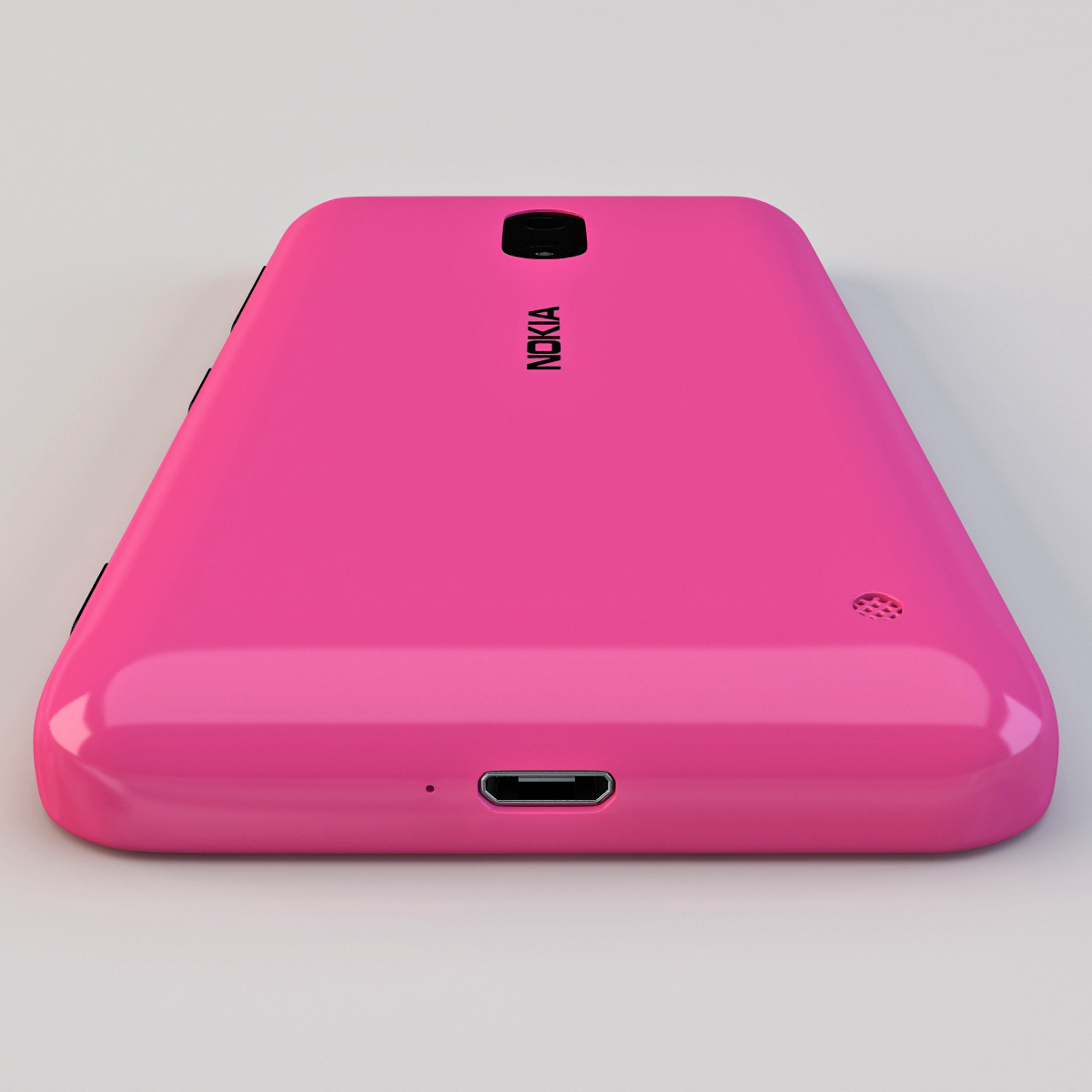 nokia lumia 620 pink 3d model