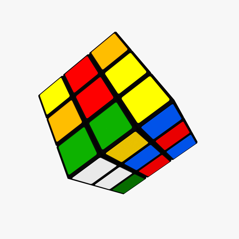 rubiks cube s 3d model