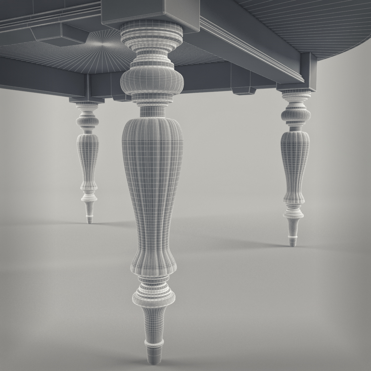 striped table 3d max