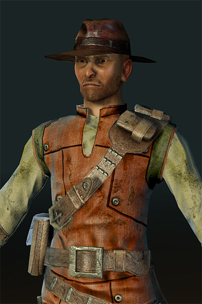 hunter character 3d 3ds