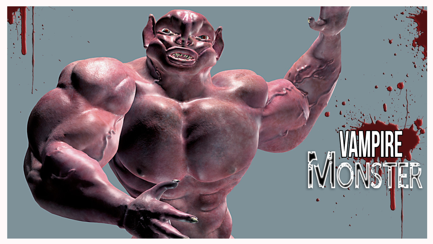 3d model vampire monster