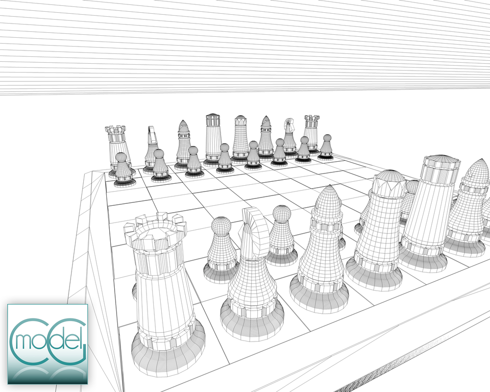 chess 3d model