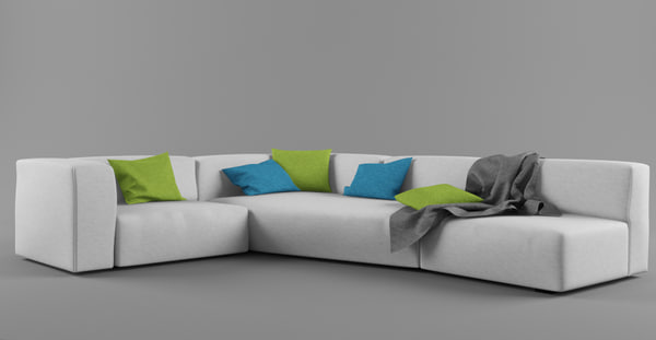 3d model mdf italia hara sofa