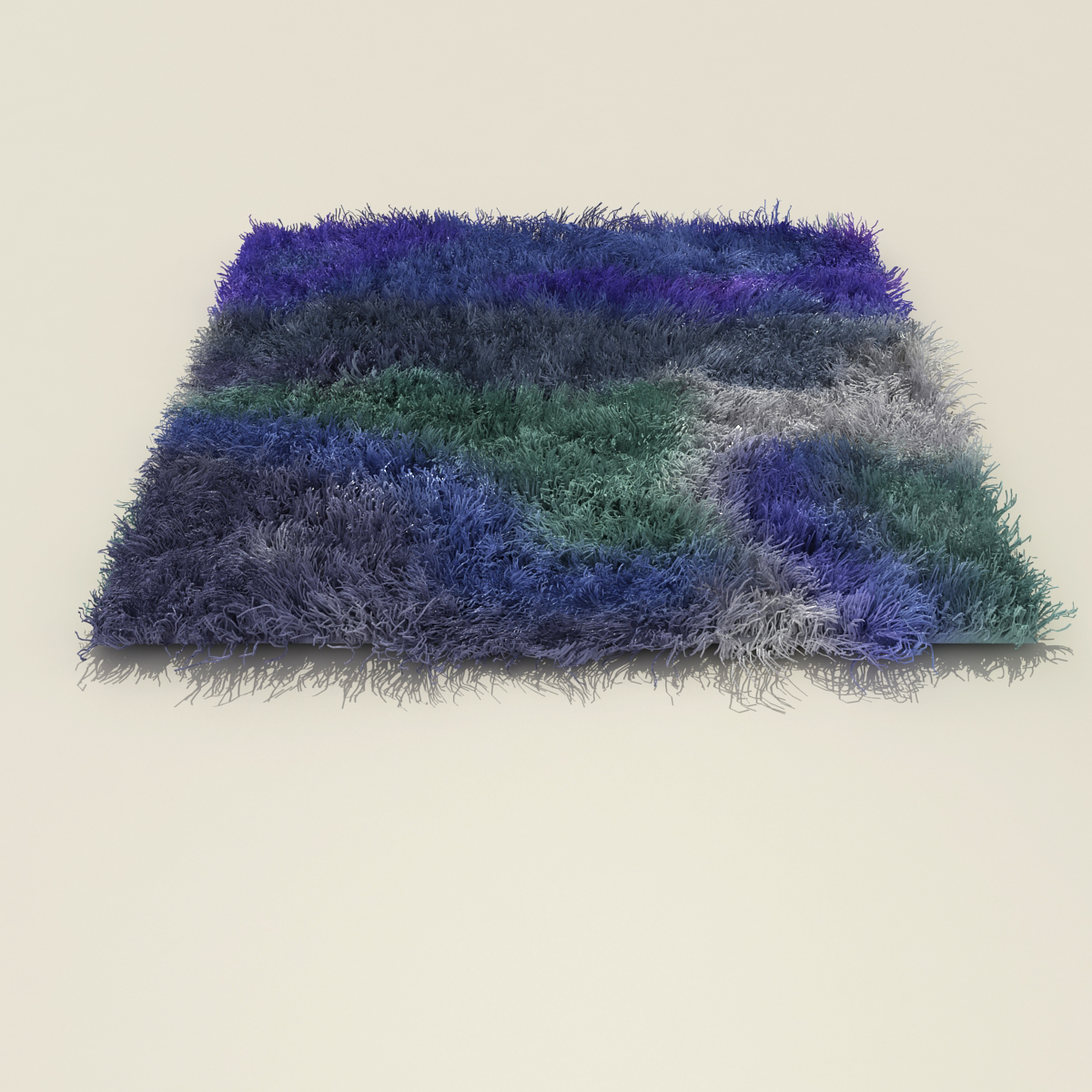 fur rug 3d model