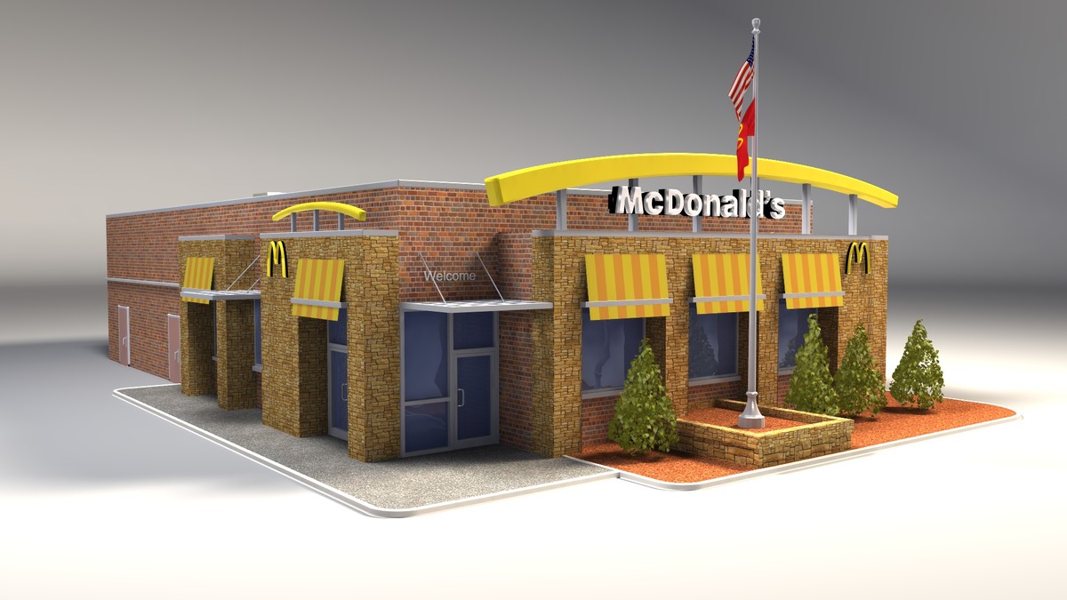 Fast Food Restaurant 3D Models for Download | TurboSquid