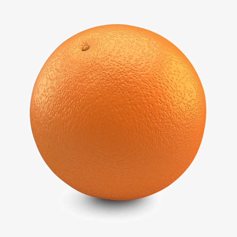 free 3ds model orange resolution photorealistic
