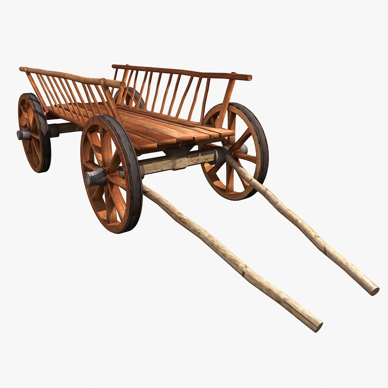 wooden cart