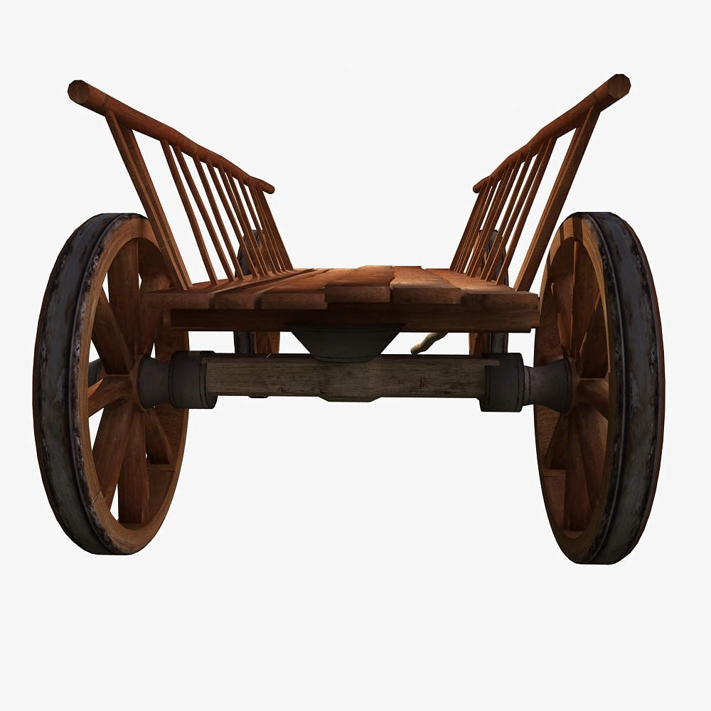 wooden cart