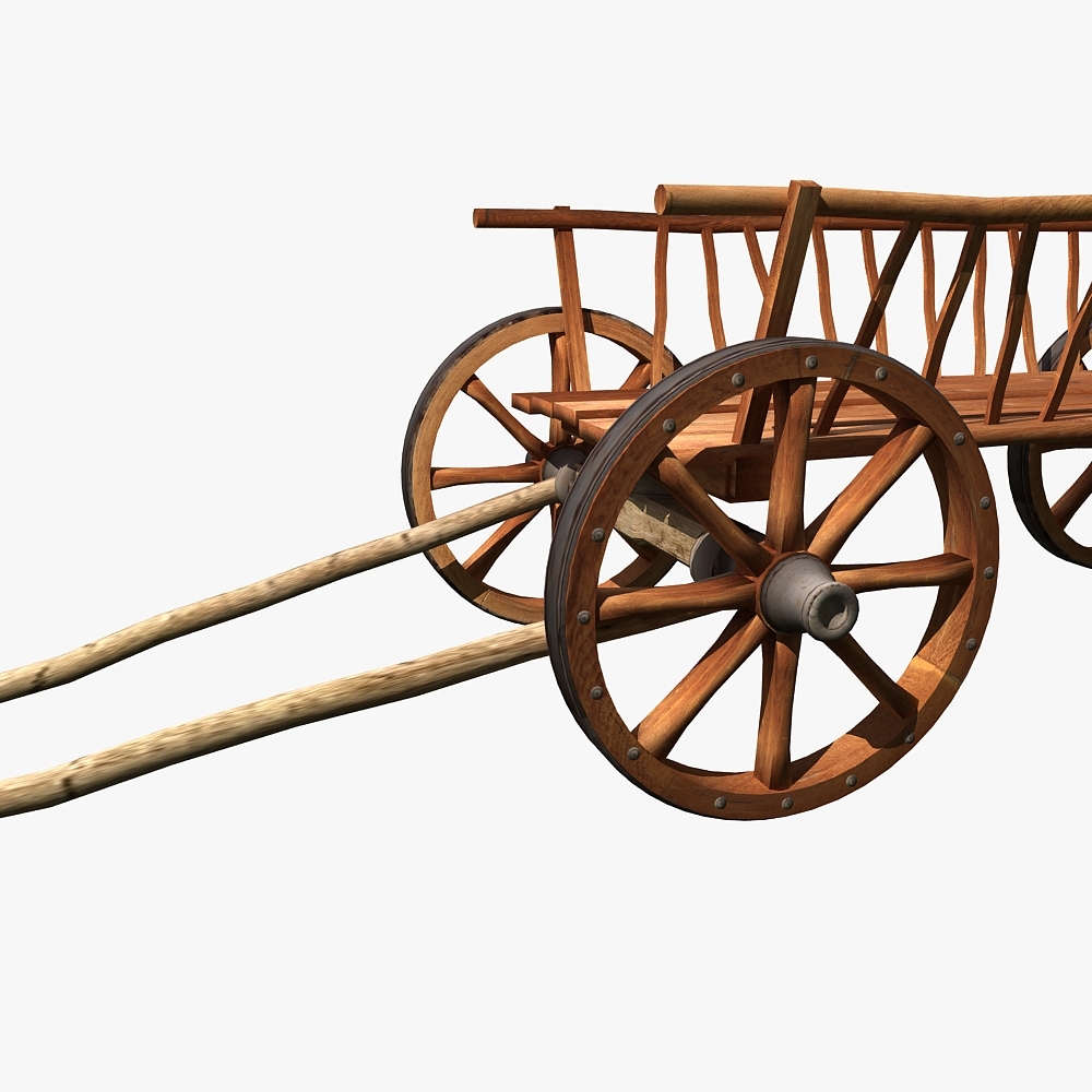 wooden cart