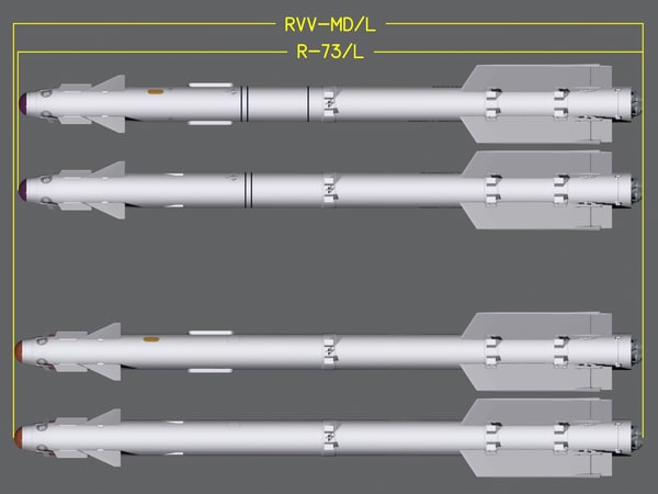3d r-73 family missiles