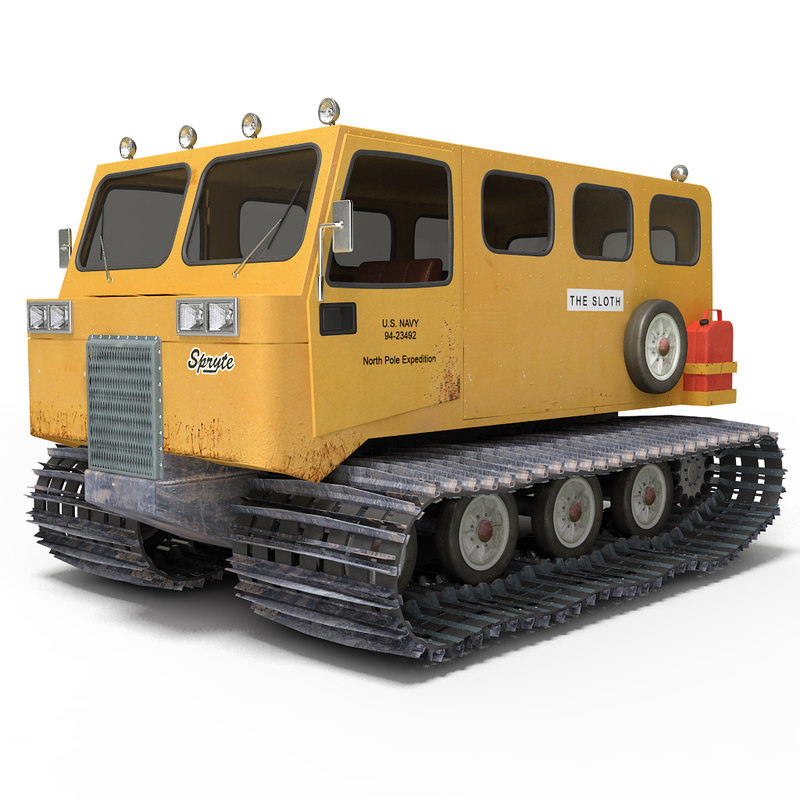 snowcat snow thiokol 3d model