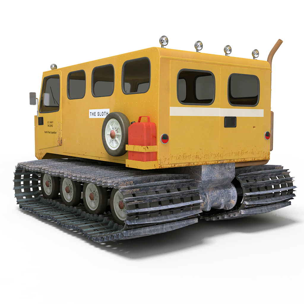 snowcat snow thiokol 3d model