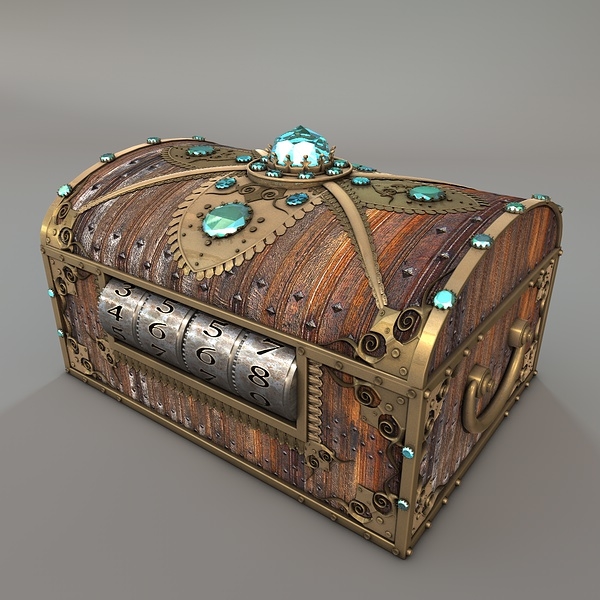 c4d treasure chest