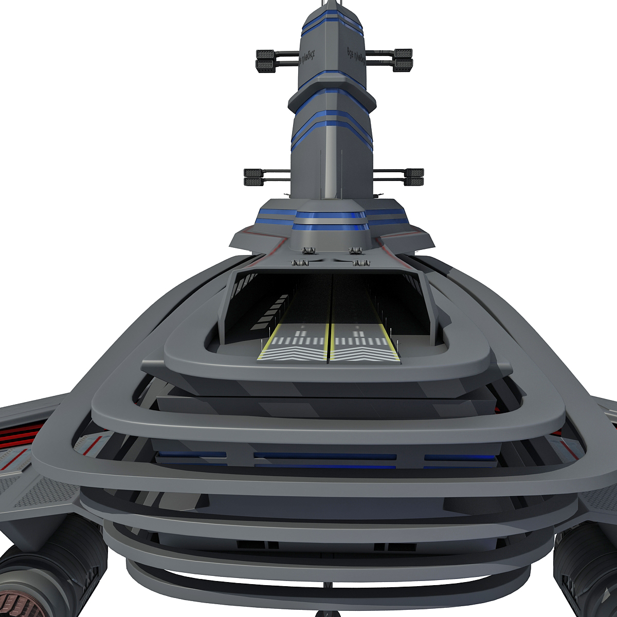 spaceship mothership 3d model