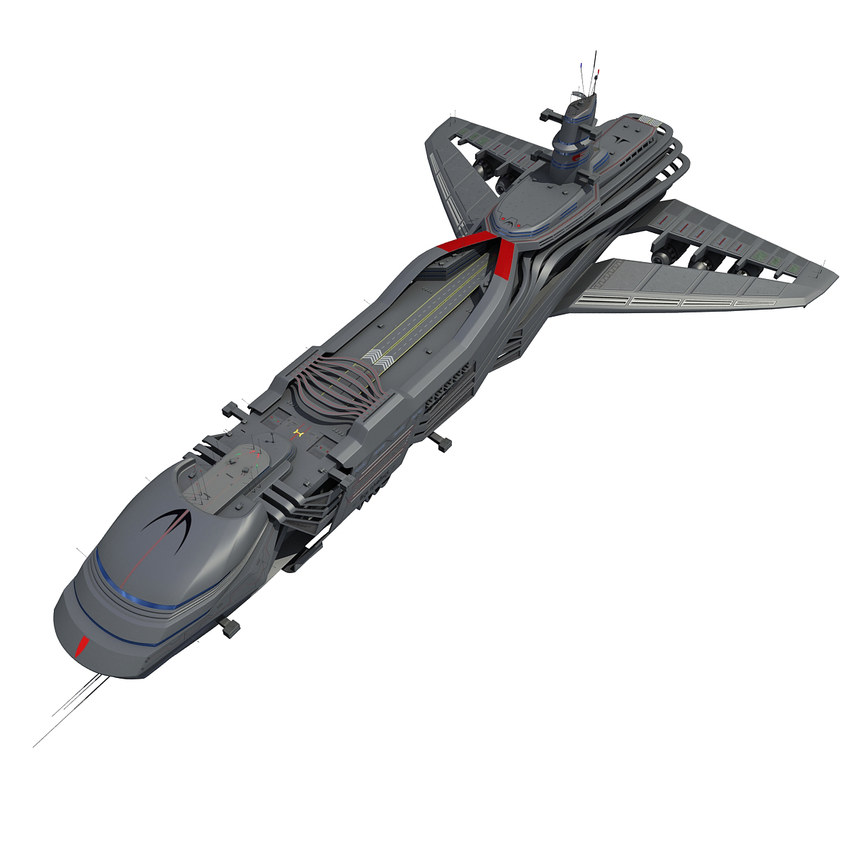 spaceship mothership 3d model