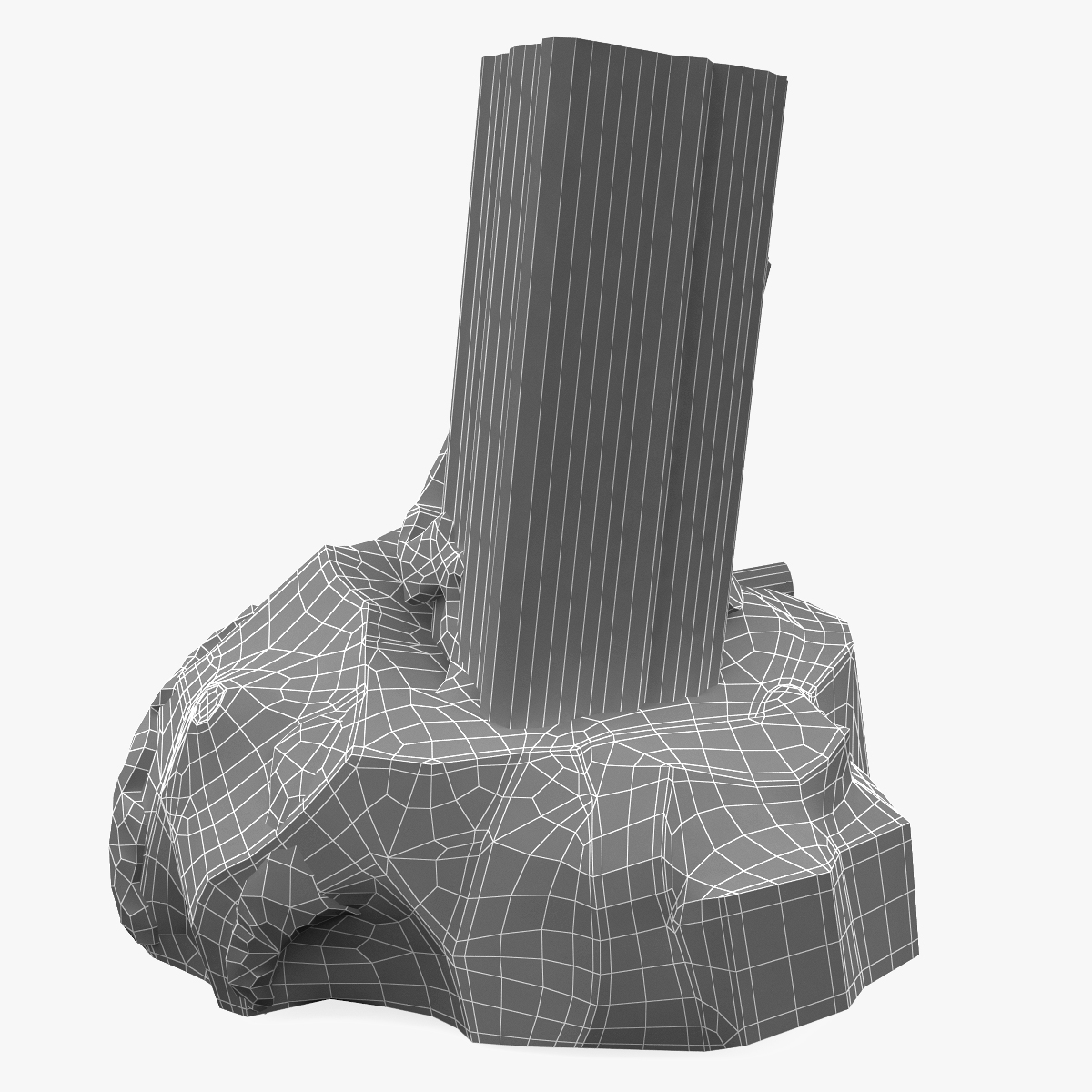 crystal modeled nature 3d model