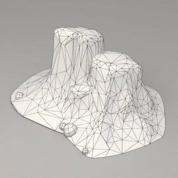 3d set canyon polys model