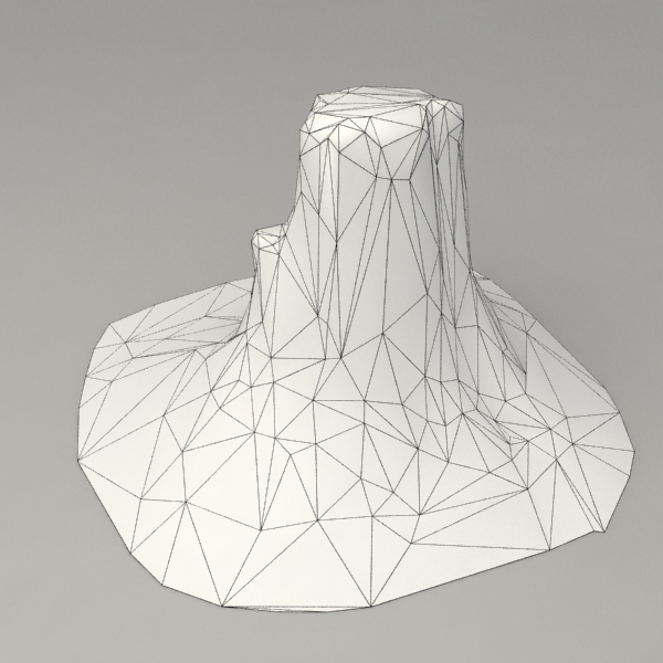 3d set canyon polys model