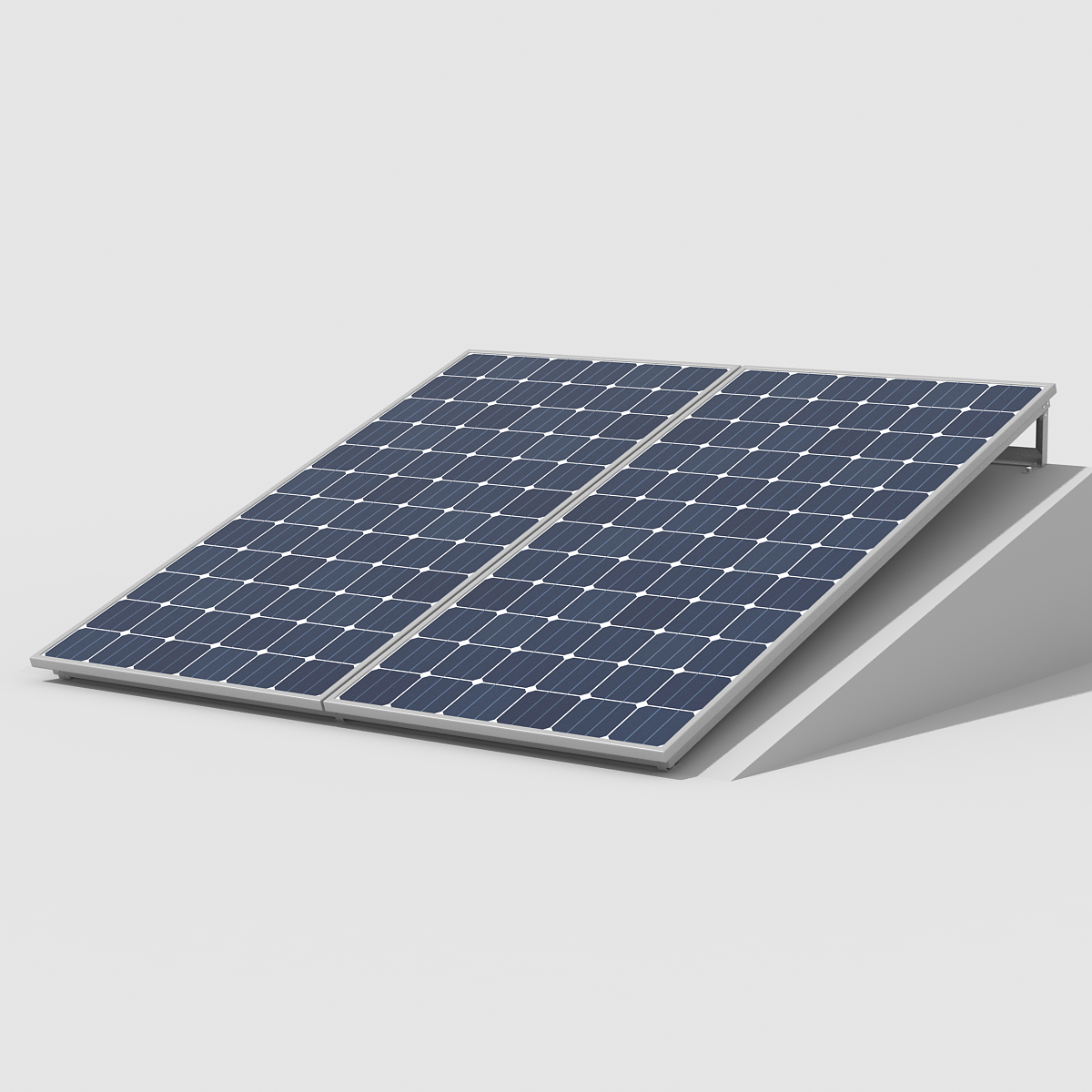 3d model solar panels