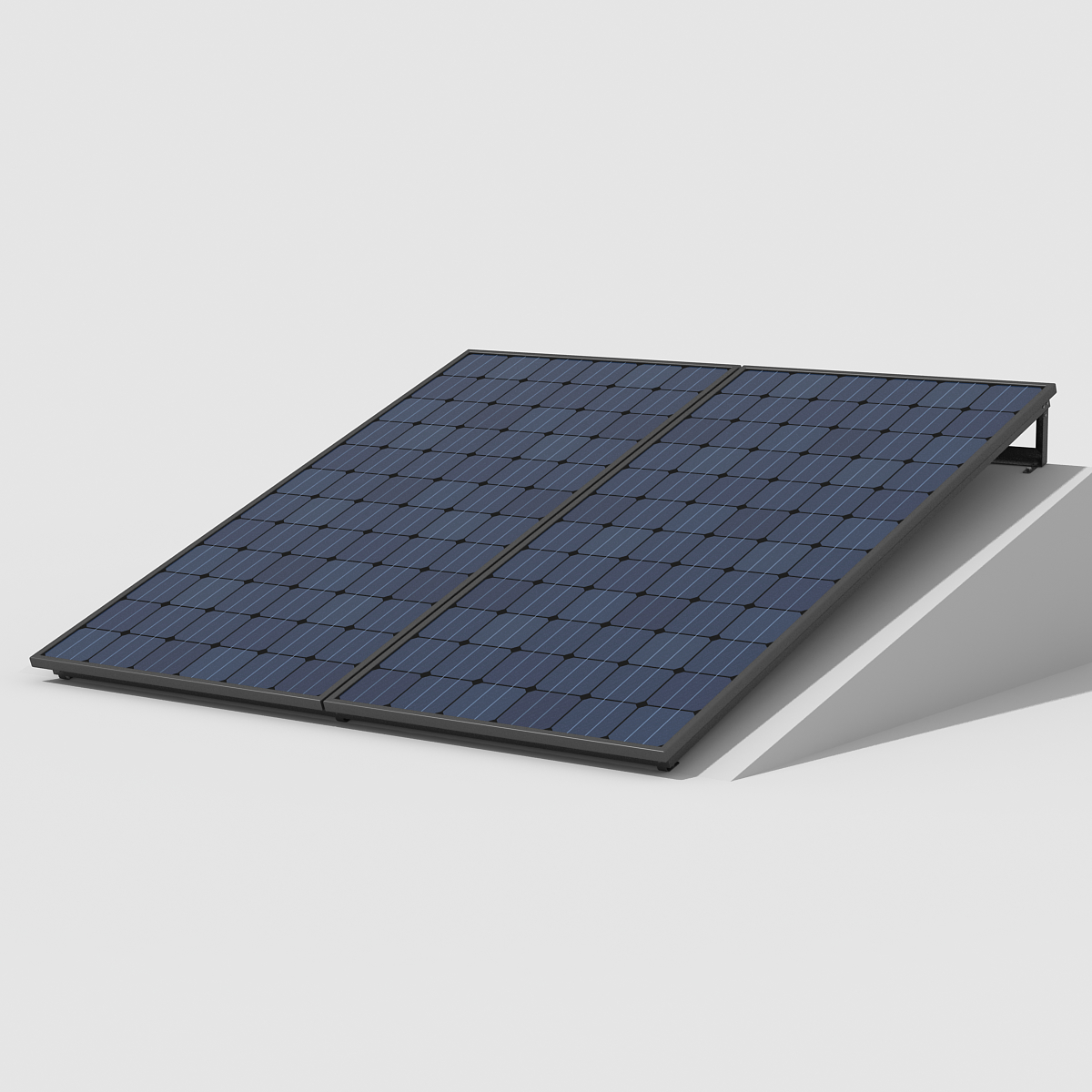 3d model solar panels