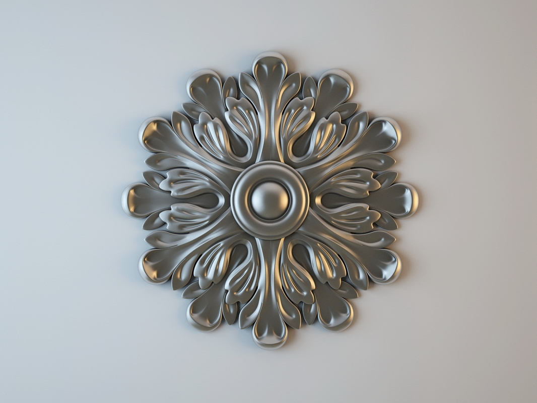 free classic ornament 3d model