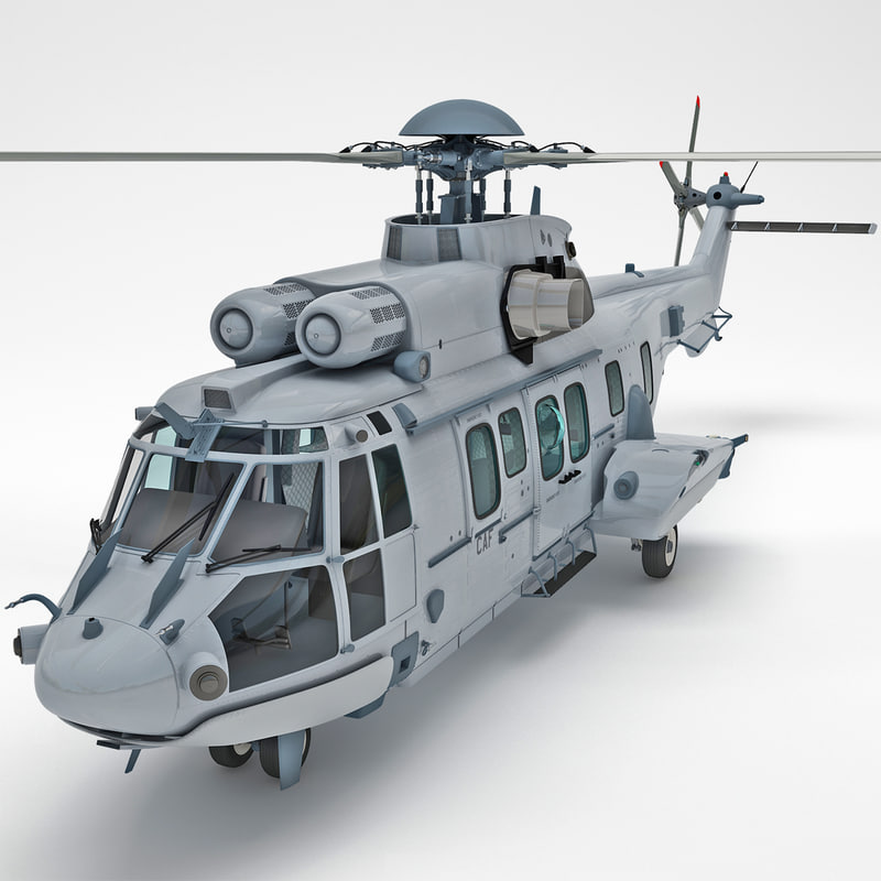 euro ec725 caracal tactical 3d model