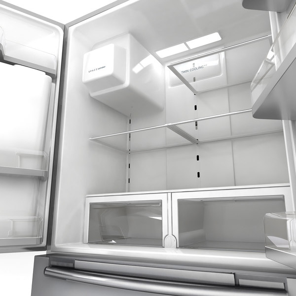 multi door refrigerator 3d 3ds
