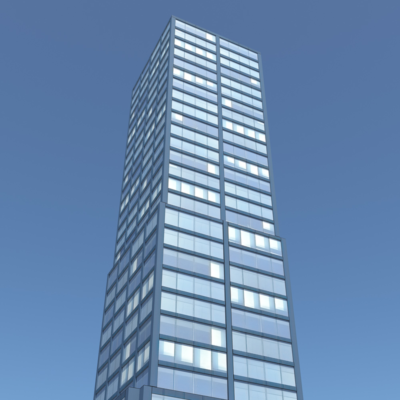 modèle 3D de Gratte-ciel 11 - jour et nuit - TurboSquid 734877
