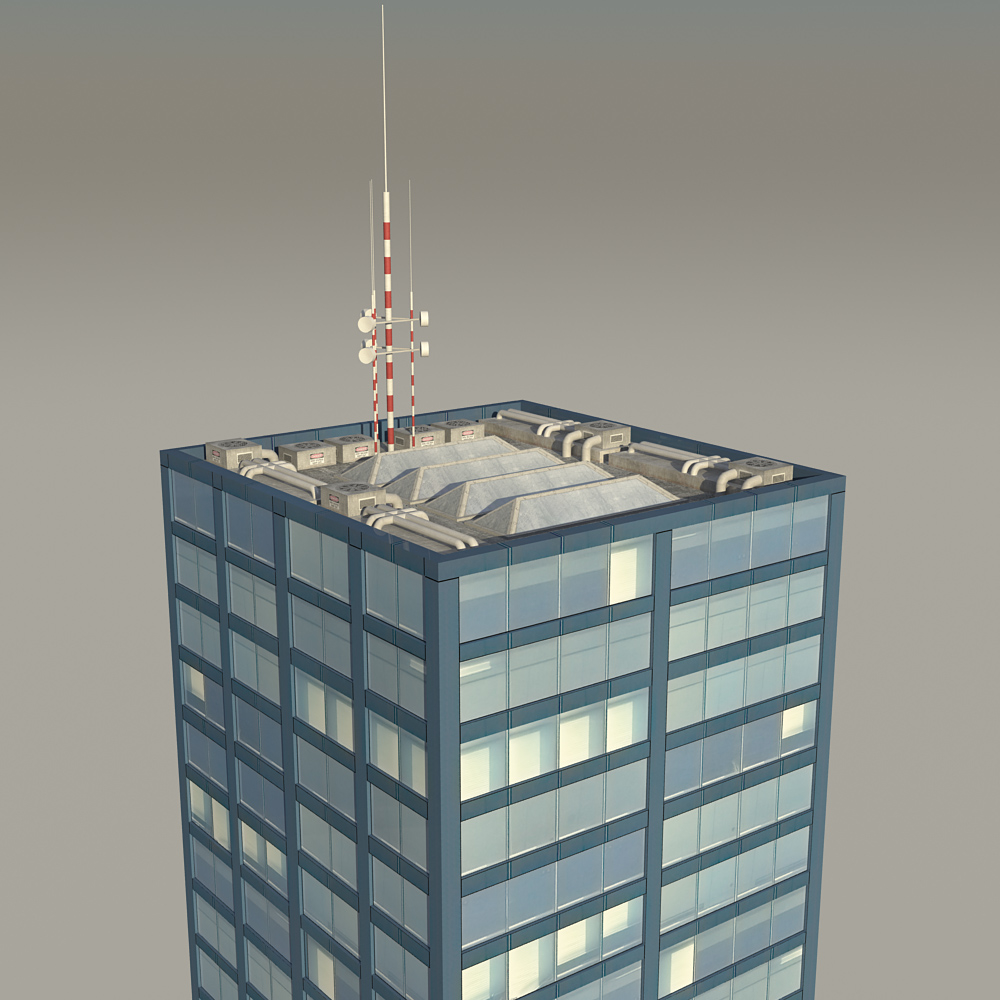 modèle 3D de Gratte-ciel 11 - jour et nuit - TurboSquid 734877