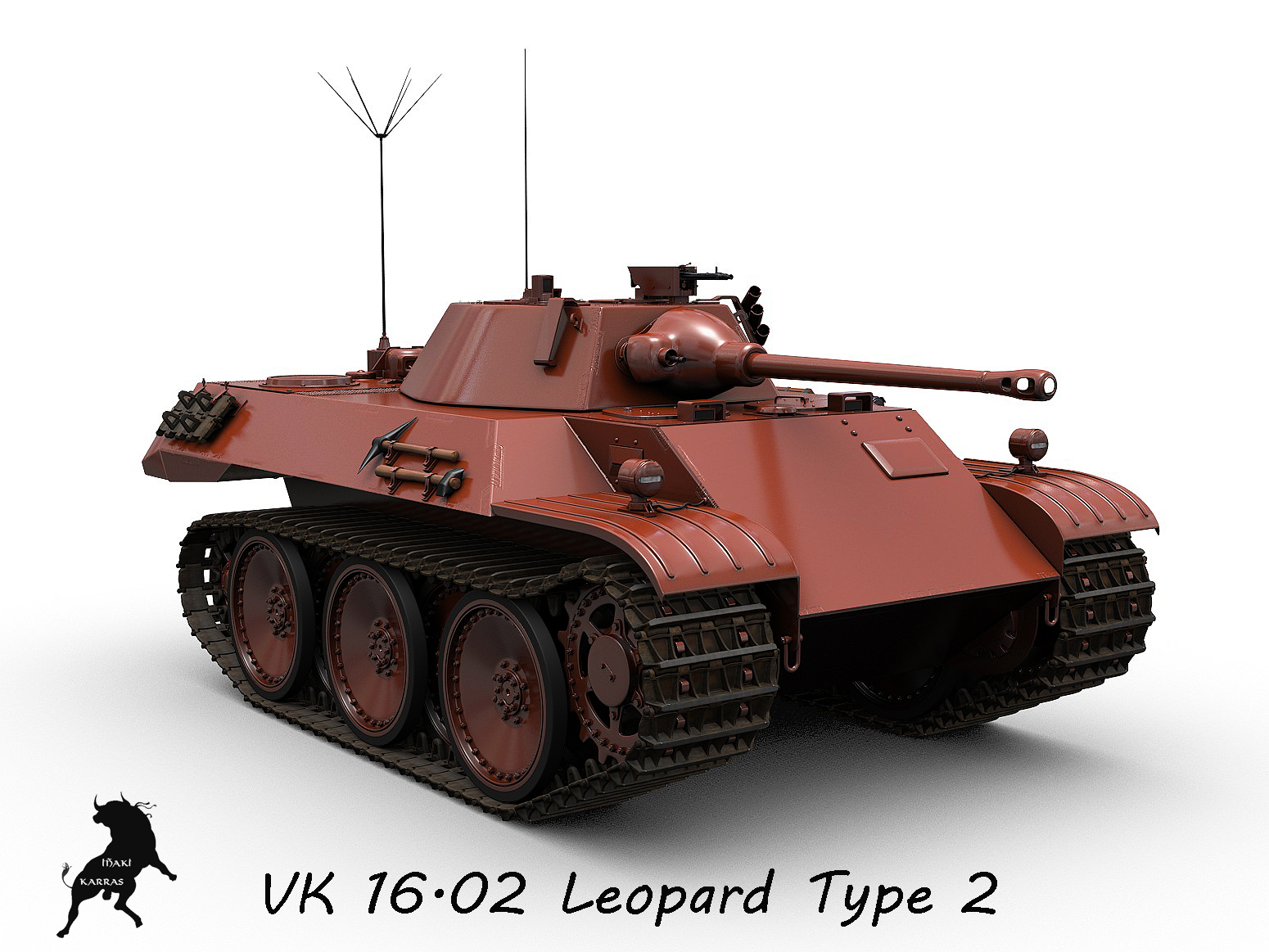 3d leopard vk 16 model