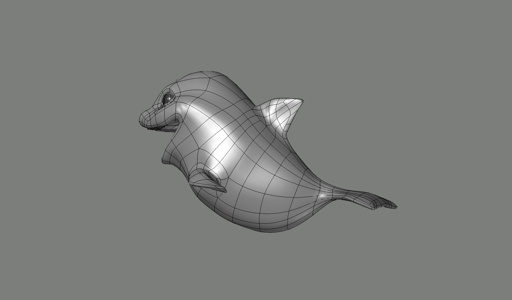 3d model dolphin