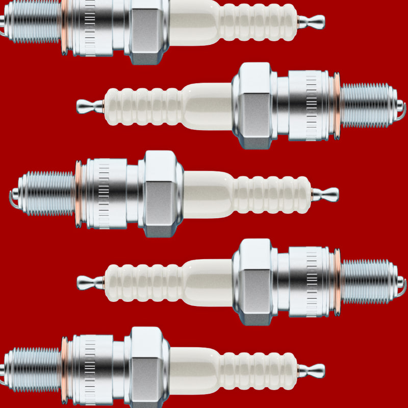 3d spark plug model