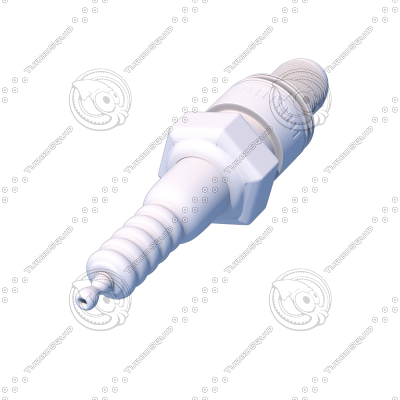 3d spark plug model