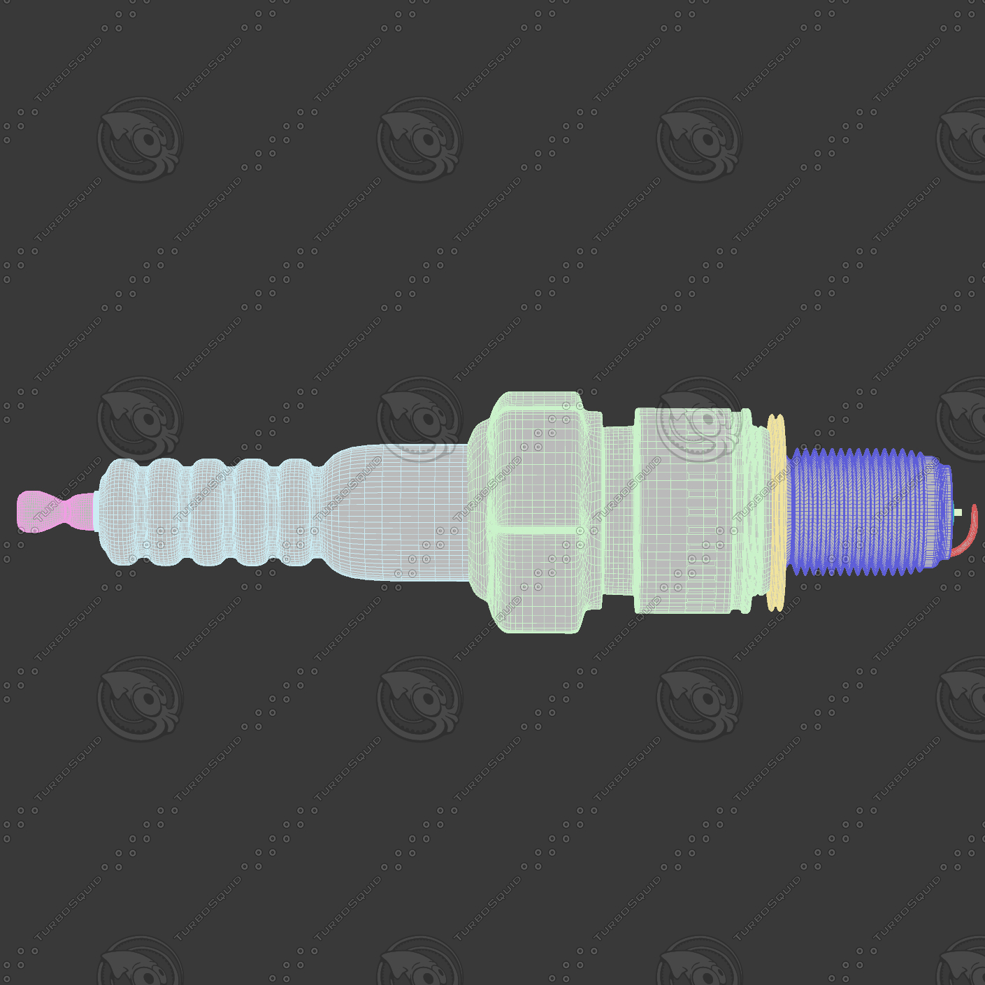 3d spark plug model