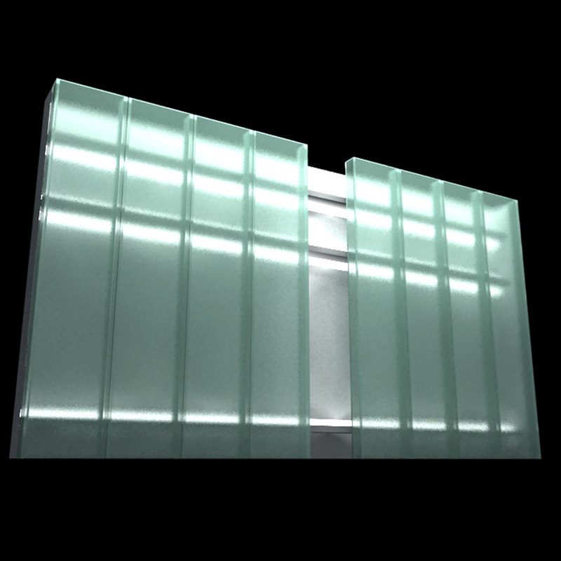 u-glass glass 3d model