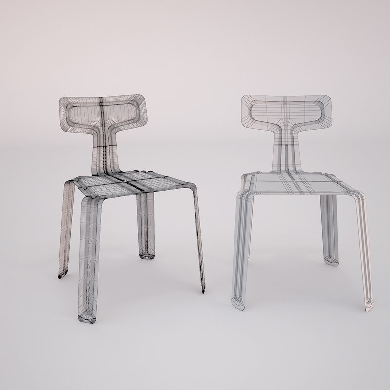 3d pressed chair moormann