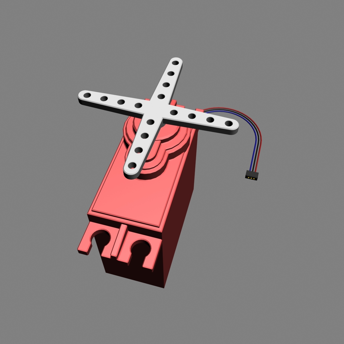 3d model of servo motor