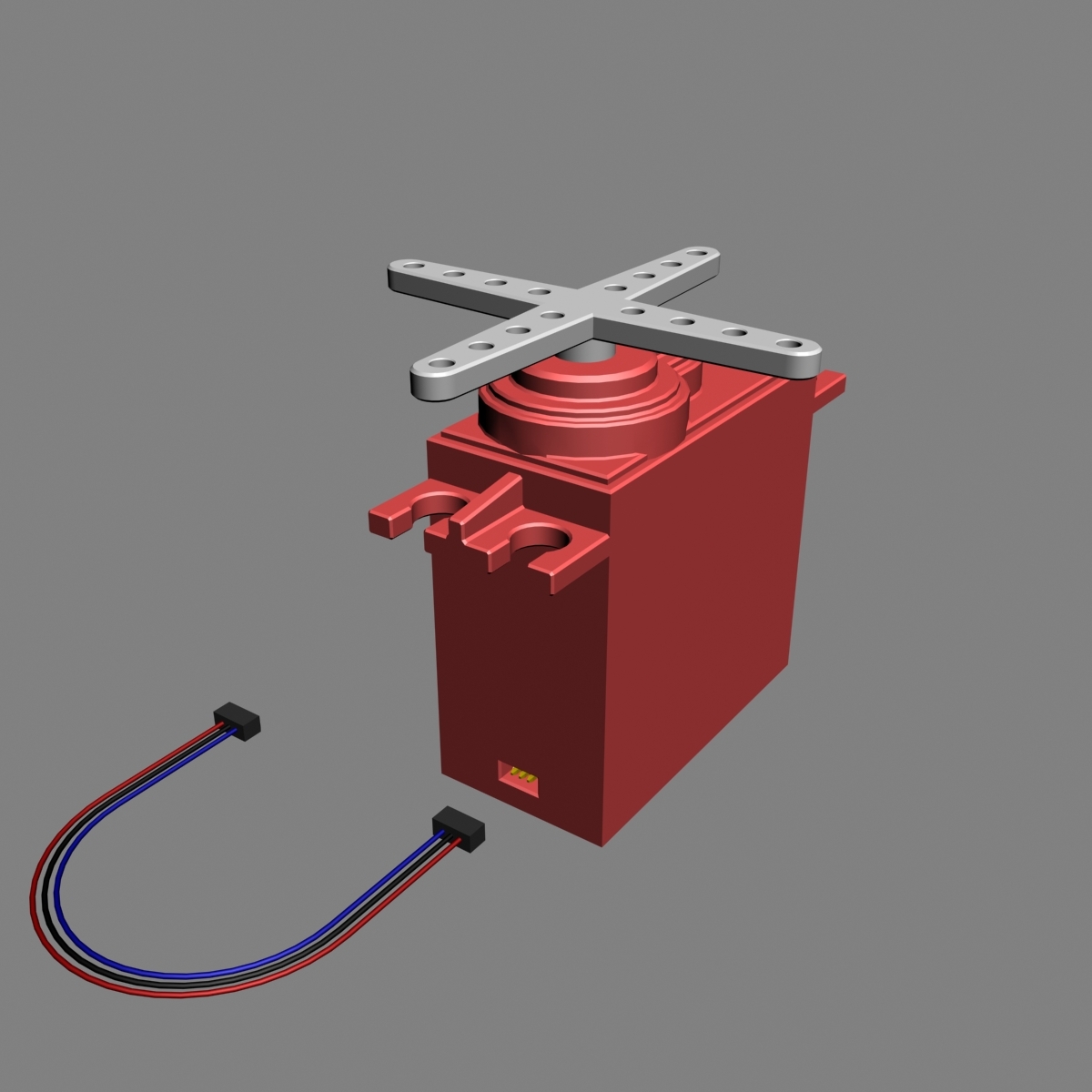 3d Model Of Servo Motor